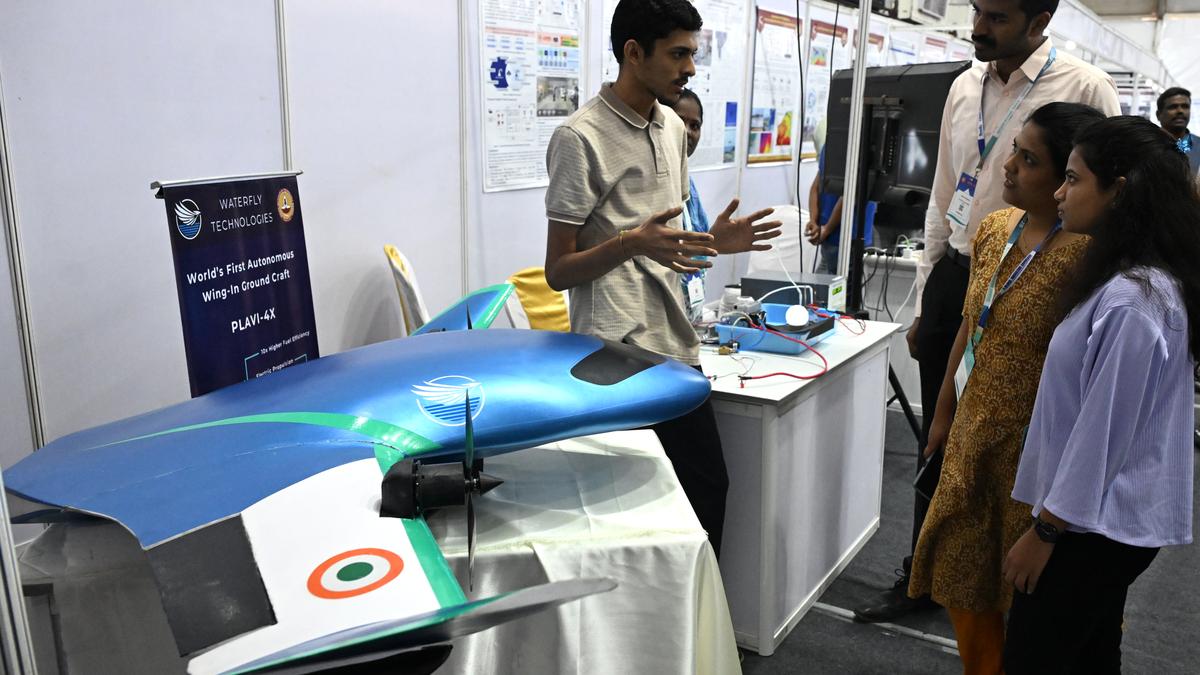 Low-flying craft and humanoid stand out at IInvenTiv2025 - The Hindu